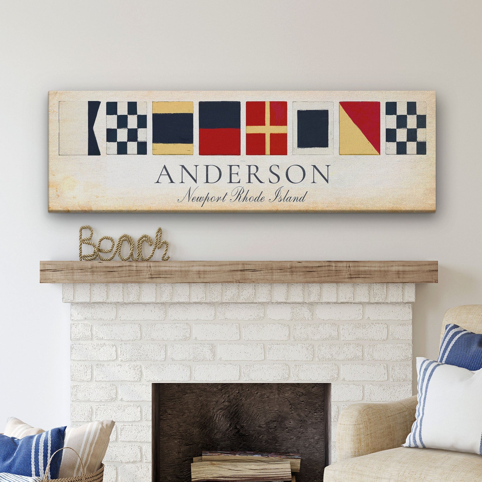 Custom Nautical Flag Name Art | Personalized Signal Flag Wall Decor ...