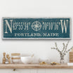 Personalized Latitude Longitude Coordinates Sign with Compass Rose ...